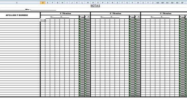 Documento de descarga. Planillas de Notas - DAD Departamento de ...